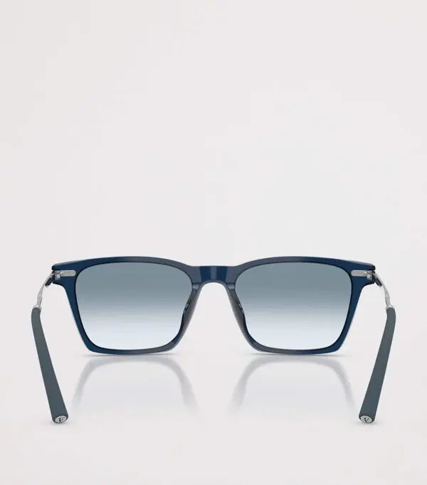 Oliver Spencer R-19 Square Frame Sunglasses - Blue