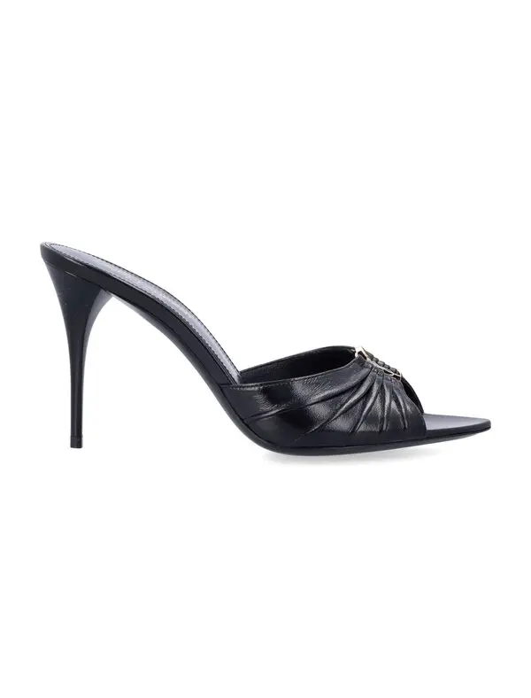 Saint Laurent Sleek Leather Ballet Flats - Nero