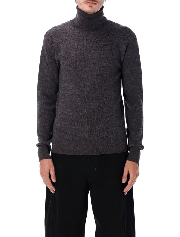 LEMAIRE Lemie 100% Wool Turtleneck Sweater - Marrone
