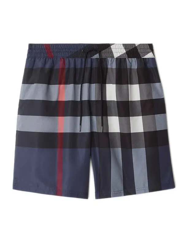 Burberry Relaxed Fit Drawstring Tech Shorts With Mesh Lining