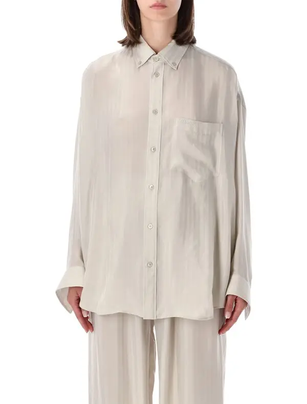Balenciaga 100% Cupro T-shirt - Bianco
