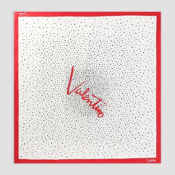 Valentino Garavani Fou?therd Style Silk Scarf For - Nude & Neutrals
