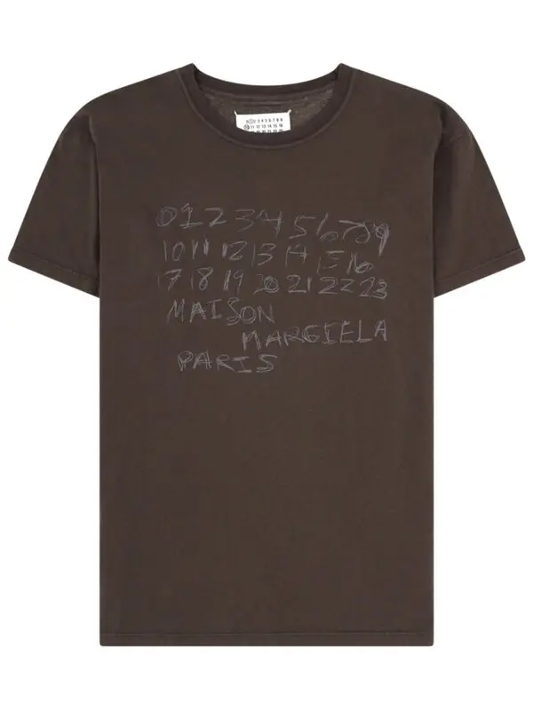 MAISON MARGIELA Classic Cotton T-shirt - Brown