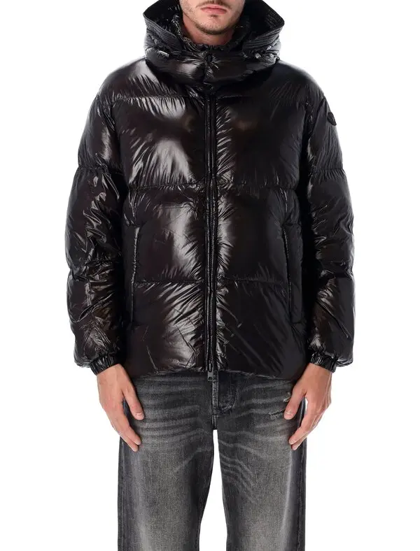 DIESEL® Padded Hooded Coat - Nero