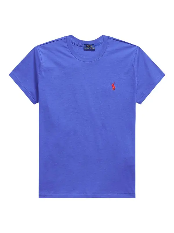 Ralph Lauren Classic Crewneck T-shirt With Logo Detail - Navy