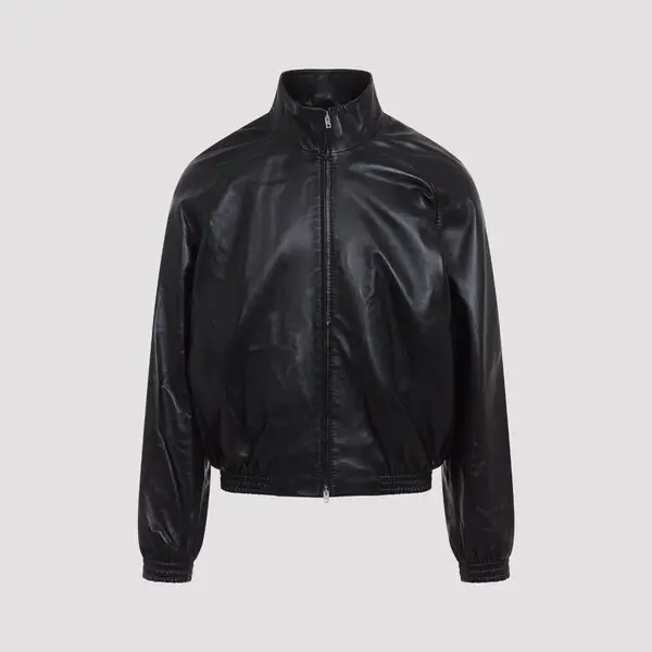Acne Studios Lethestanether Lamb Leather Bomber Jacket