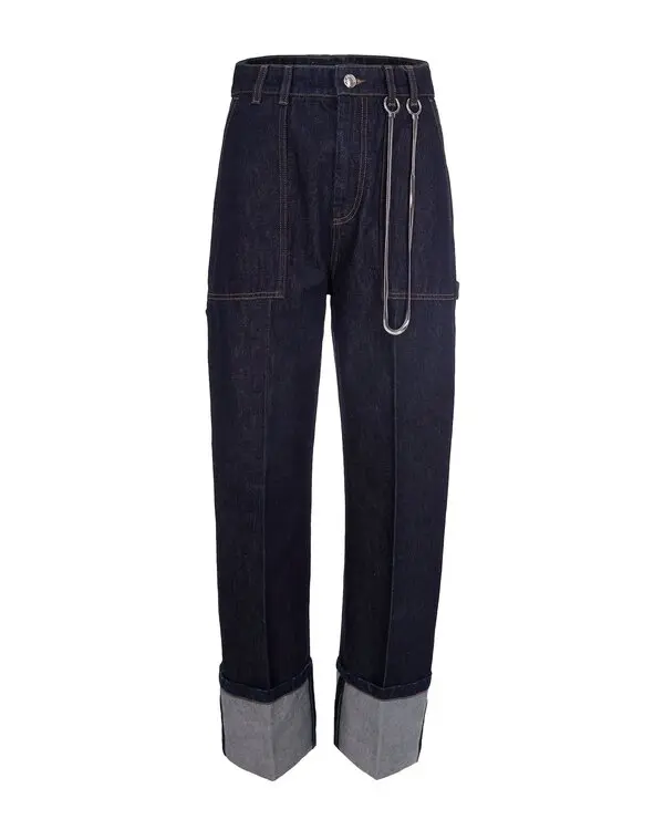Sportmax Dark Wash Denim Jeans - Blu Notte
