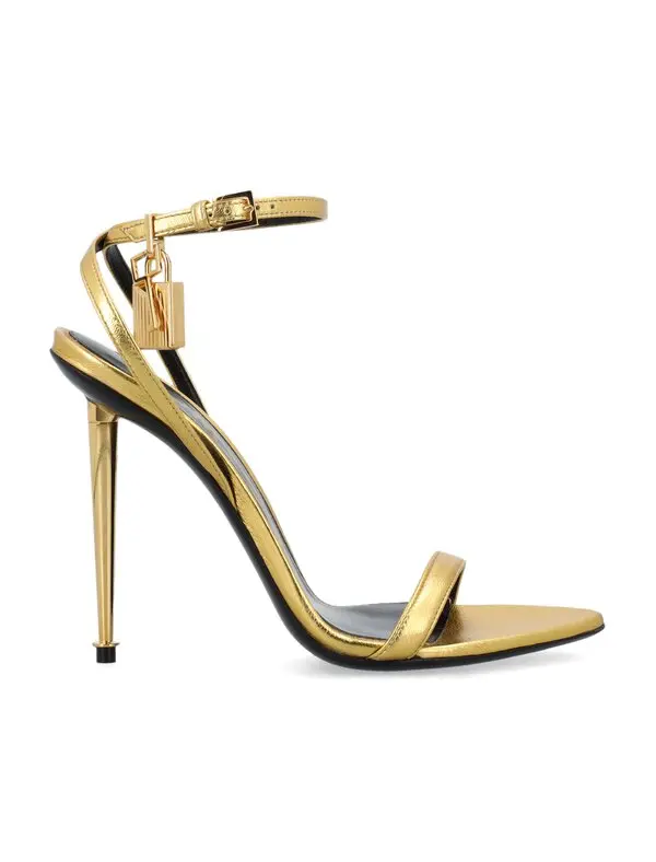TOM FORD Pointed-toe Buckle Ankle Strap Stiletto Sandals - Oro