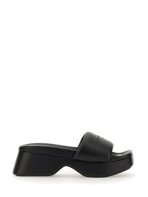 Alexander Wang Float Logo-debossed Platform Slides