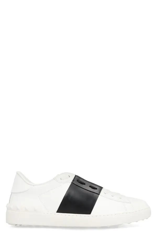 Valentino Garavani Low-top Sneakers With Contrasting Leather Inserts - White
