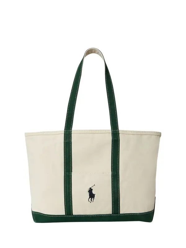 Ralph Lauren Classic Cotton Tote Bag - White