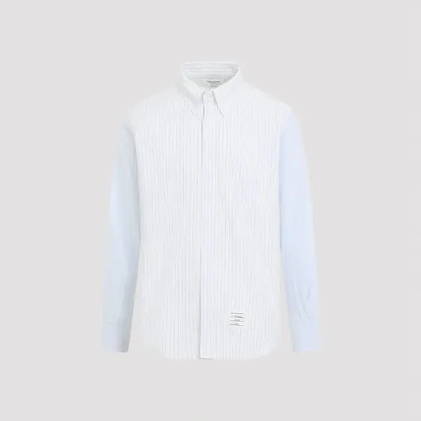 Thom Browne Straight-fit Cotton Button-down Shirt With Long Sleeves