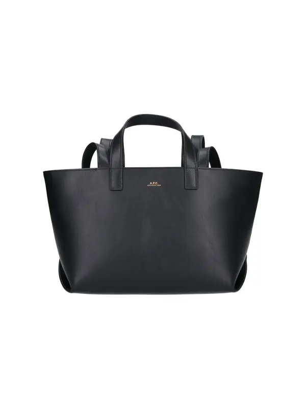 A.p.c. Leather Shoulder Bag - Black