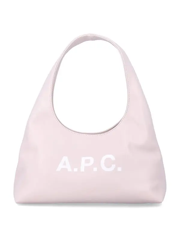 A.p.c. Mini Crossbody Bag In Textured Poly Blend - Parma Rose