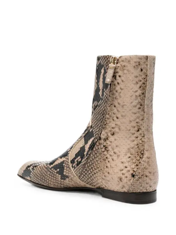 Khaite Colt Leather Ankle Boots