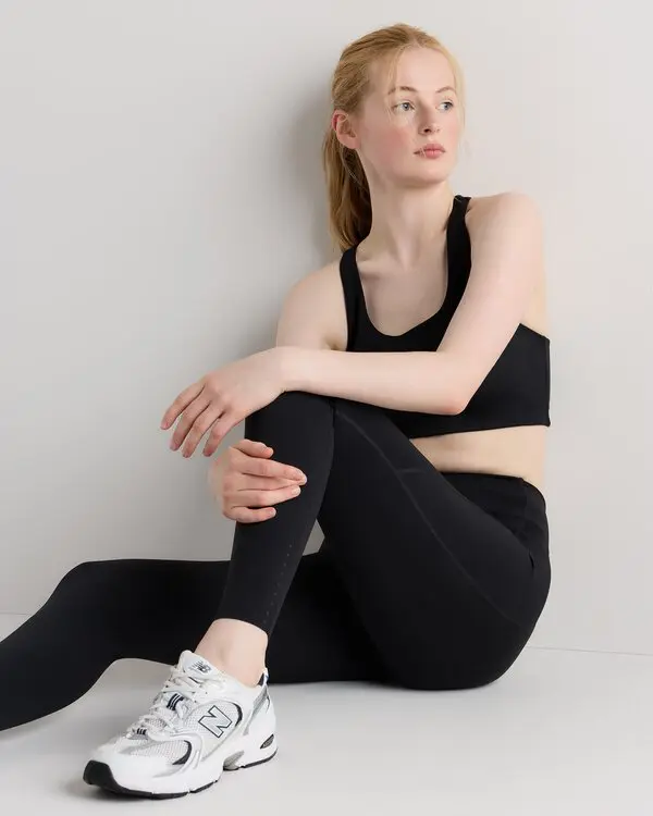 Quince High-rise Utility Running Tight - Black