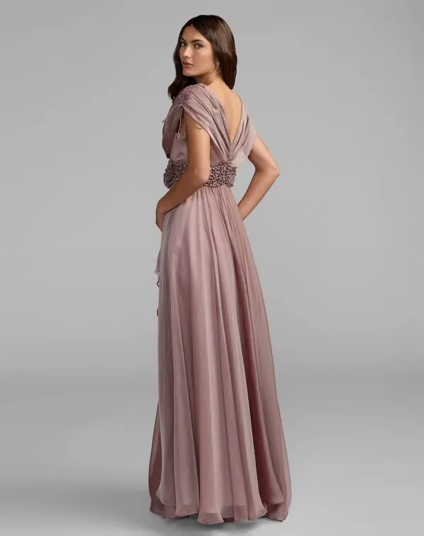 Mac Duggal Embellished Chiffon Gown