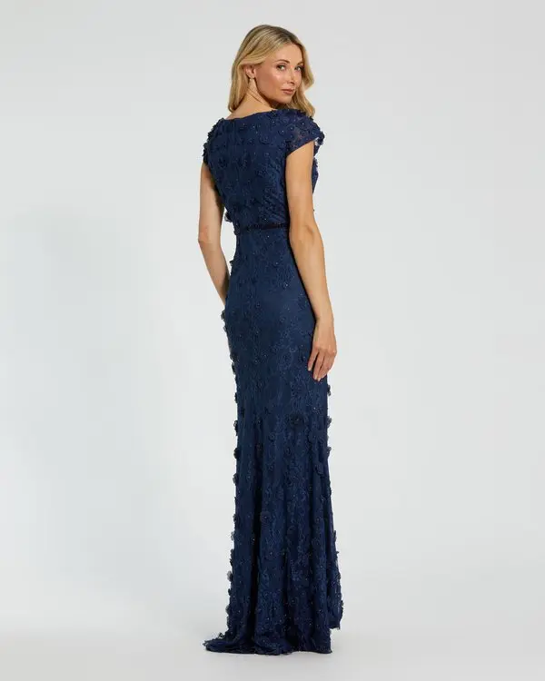 Mac Duggal Petite Gown - Navy
