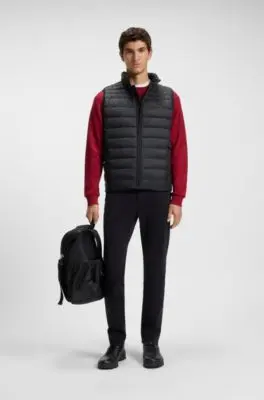 BOSS Water-repellent Vest With Logo Patch