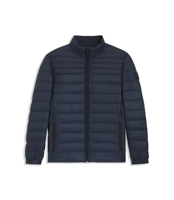 BOSS Slim-fit Quilted Puffer Jacket - Dark Blue