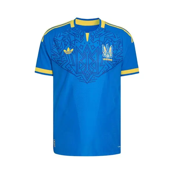 Adidas Ukraine 26 Away Authentic Jersey 'glow - Blue