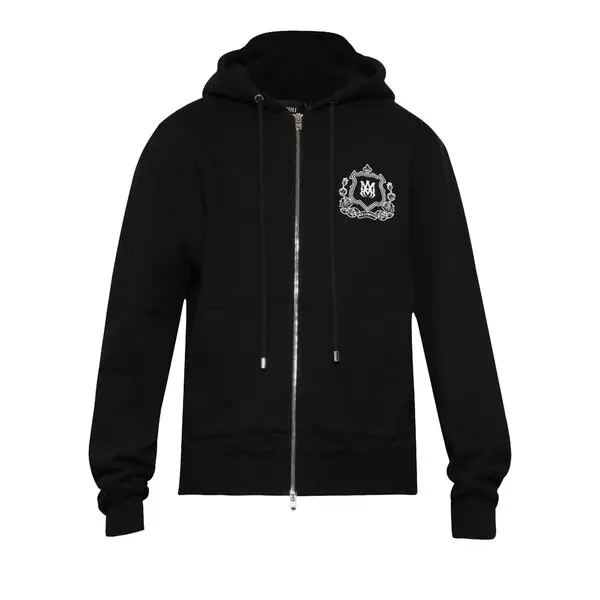 Amiri Ma Crest Zip Hoodie