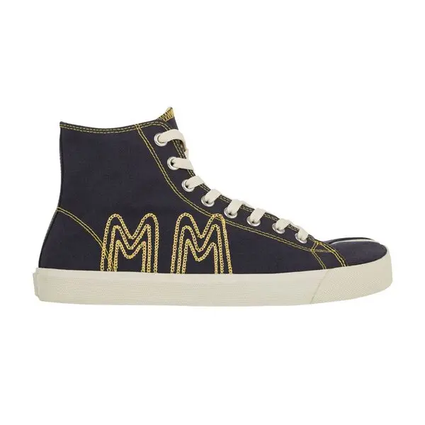 MAISON MARGIELA Tabi High 'mm Embroidered Dark Yellow - Blue