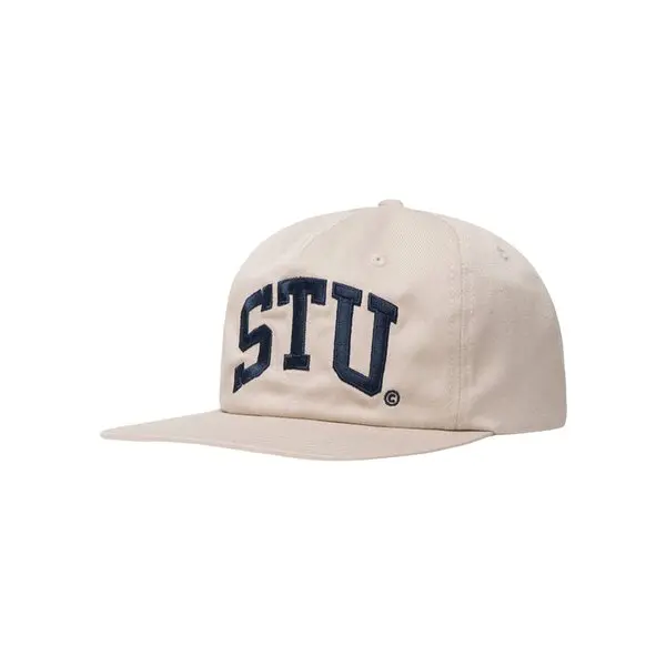 StÜssy Stu Arch Strapback Cap 'khaki - Cream