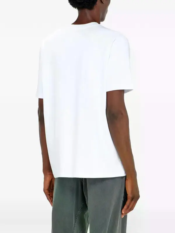 DIESEL® Cotton-interlock T-shirt With Logo Embroidery