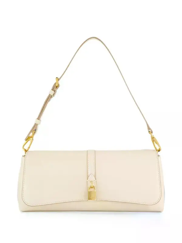 Stella McCartney Ryder Padlock Clutch Bag - Neutrals