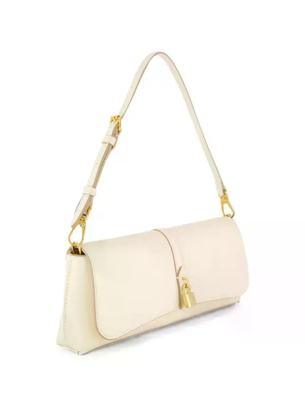 Stella McCartney Ryder Padlock Clutch Bag - Neutrals