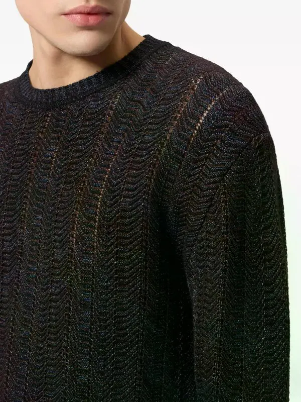 Missoni Chevron Knit Crew Neck Sweater