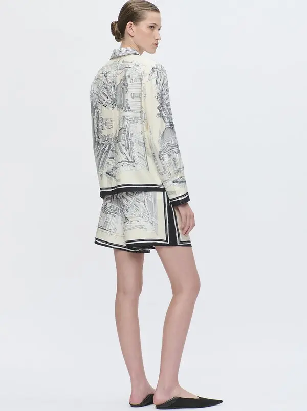 CALLAS MILANO Cameron Rome Silk Shirt