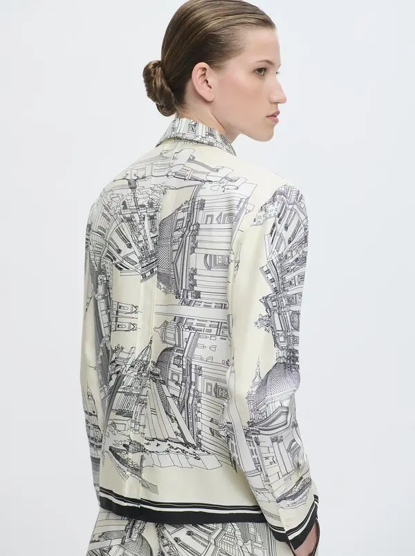 CALLAS MILANO Ps25 Cameron Rome Silk Shirt - White