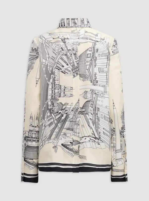 CALLAS MILANO Ps25 Cameron Rome Silk Shirt - White