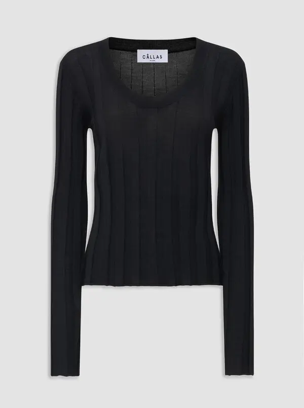 CALLAS MILANO Permanent Collection Margot Sweater - Black