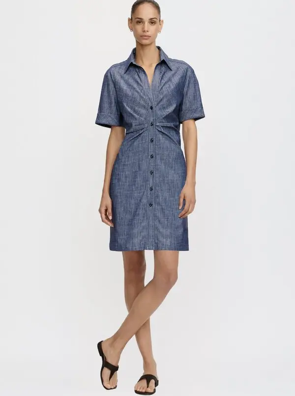 Permanent Collection Ondine Shirtdress Denim