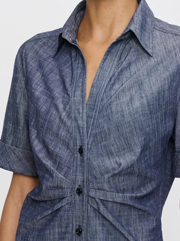 Permanent Collection Ondine Shirtdress Denim