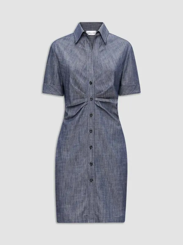 CALLAS MILANO Permanent Collection Ondine Shirtdress - Navy