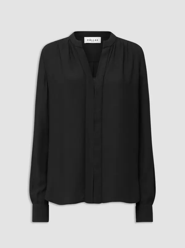 CALLAS MILANO Permanent Collection Athena Crewneck Top - Black