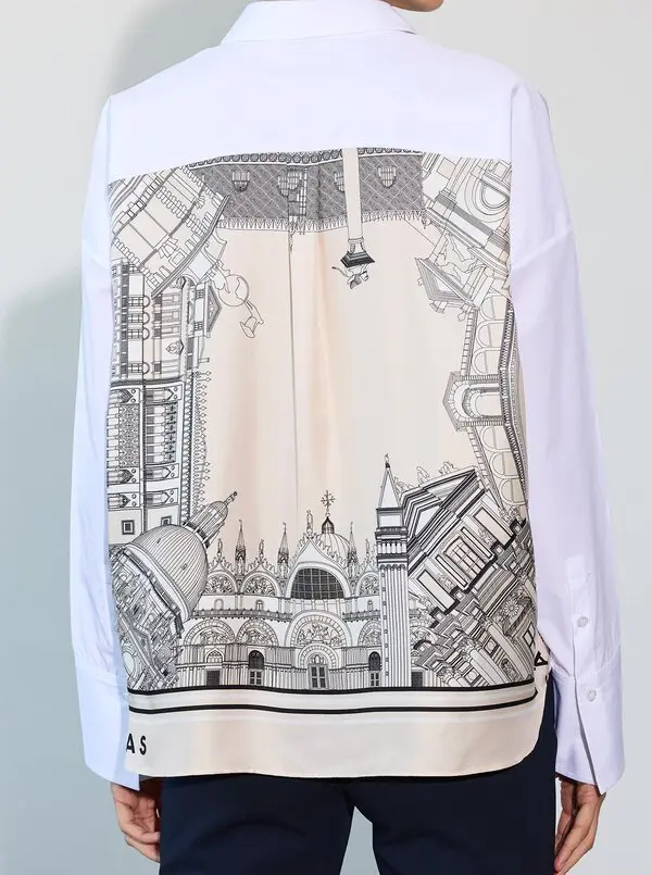 CALLAS MILANO Permanent Collection Sirene Venice Shirt White Travertine - Travertine/white