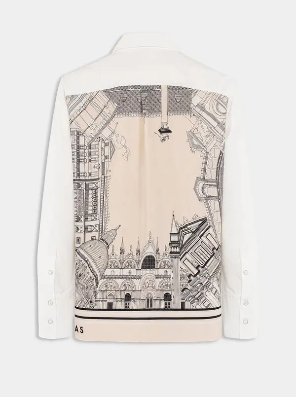 CALLAS MILANO Permanent Collection Sirene Venice Shirt White Travertine - Travertine/white