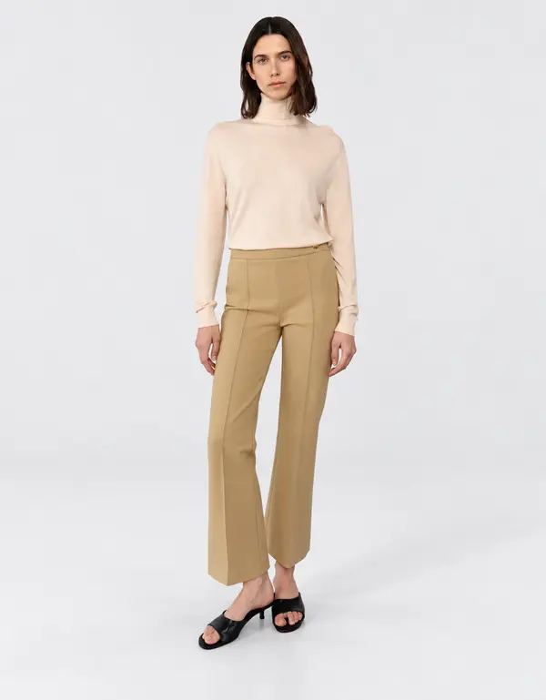CALLAS MILANO Ps26 Lola Cropped Kick Flare Pant - Pale Camel