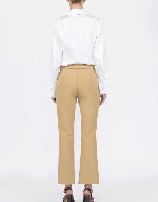CALLAS MILANO Ps26 Lola Cropped Kick Flare Pant - Pale Camel
