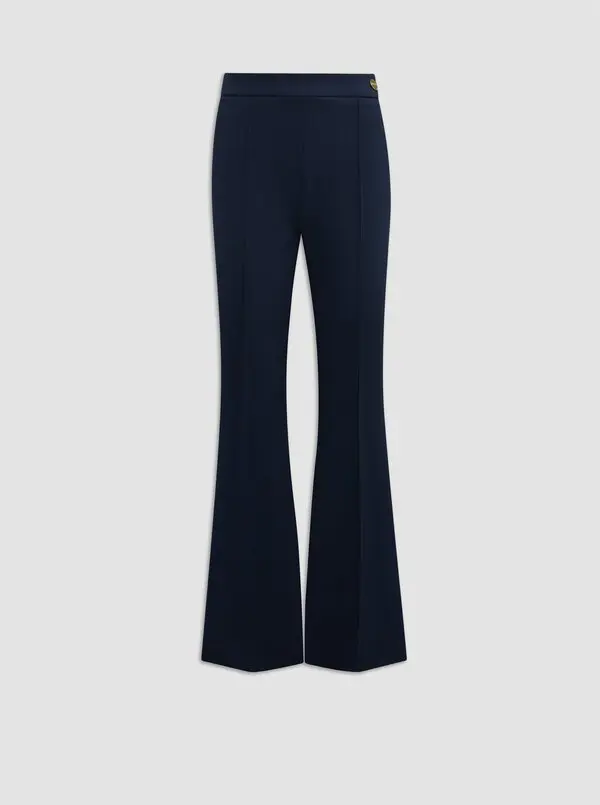 CALLAS MILANO Permanent Collection Lola Jersey Crop Flare Pants - Navy
