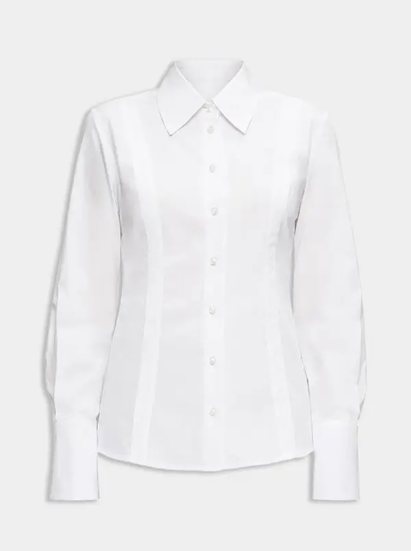 CALLAS MILANO Permanent Collection Ripley Fitted Shirt - White