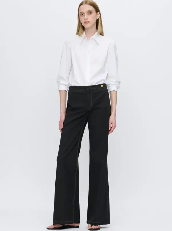 CALLAS MILANO Permanent Collection Jane Organic Light Twill Pant - Black