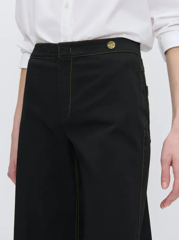 CALLAS MILANO Permanent Collection Jane Organic Light Twill Pant - Black