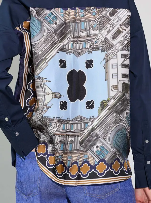 CALLAS MILANO Permanent Collection Sirene Milano Shirt - Navy/navy
