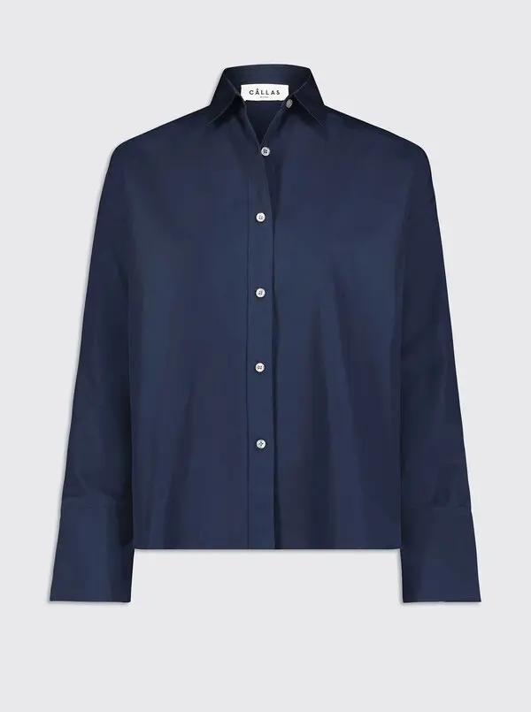 CALLAS MILANO Permanent Collection Sirene Milano Shirt - Navy/navy